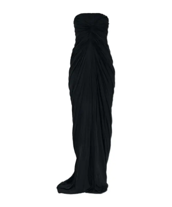 Rick Owens Sleeveless Draped Gown - Black