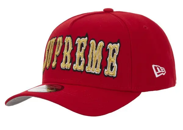 Supreme Gothic Outline 59fifty Fitted Cap - Red