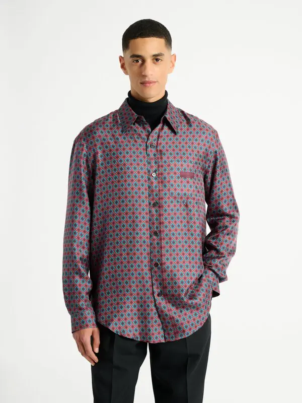 Balmain Printed Silk Shirt - Multicolor
