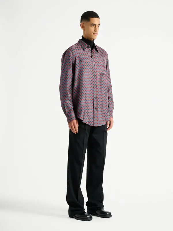 Balmain Printed Silk Shirt - Multicolor