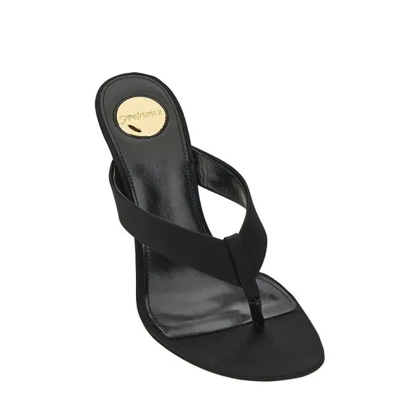 Saint Laurent Opyum' Satin Thong Mules