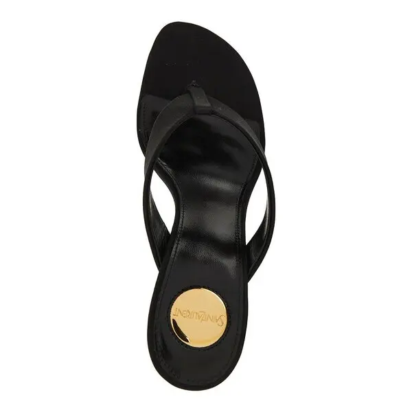 Saint Laurent Opyum' Satin Thong Mules