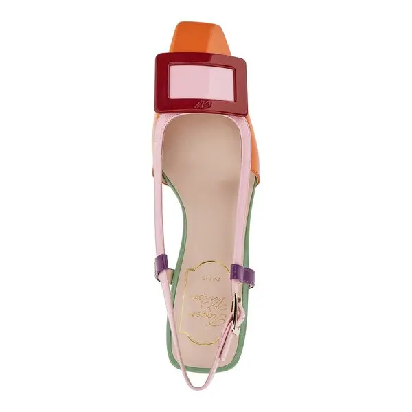 ROGER VIVIER Belle Vivier' Multicoloured Slingback Pumps
