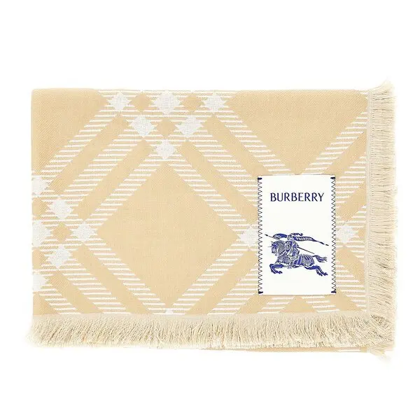 Burberry Check Wool And Silk Scarf