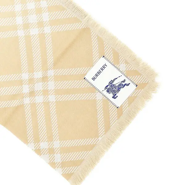Burberry Check Wool And Silk Scarf