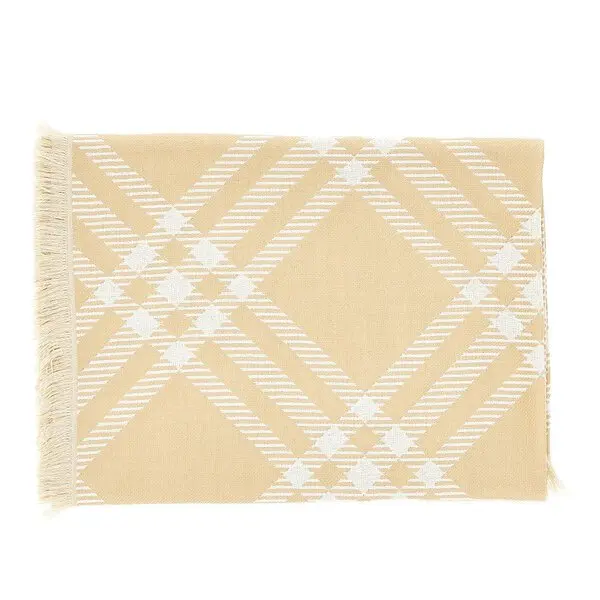 Burberry Check Wool And Silk Scarf