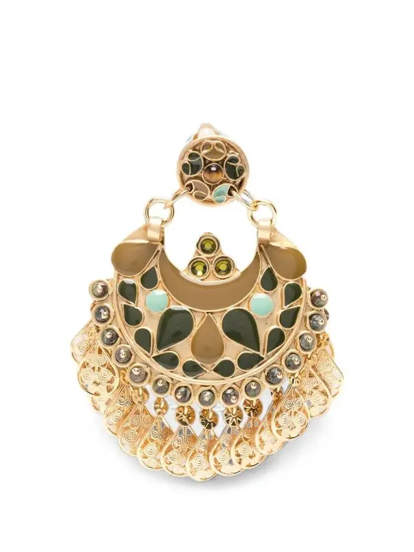 Gas Bijoux Fan-shaped Clip-on Earrings