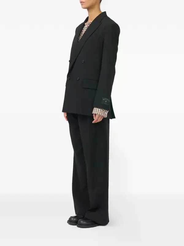 MAISON MARGIELA Wool-blend Double-breasted Suit Jacket
