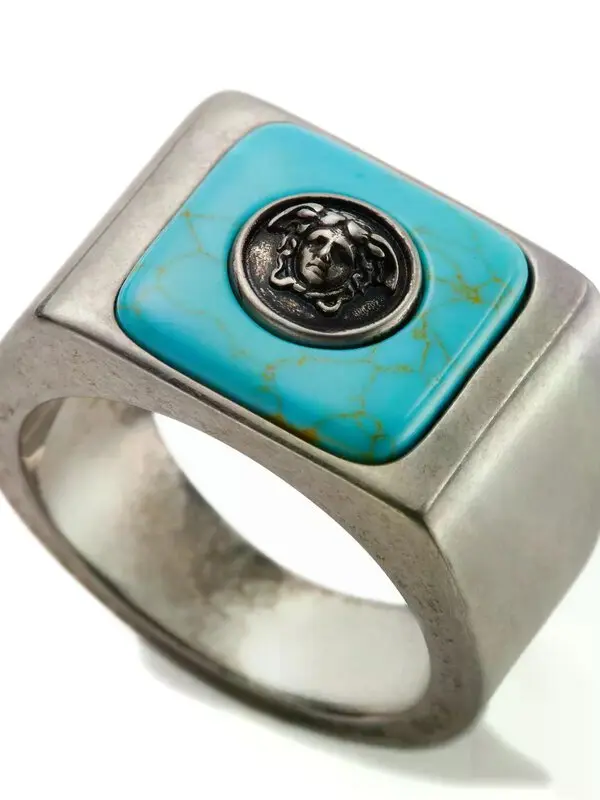 Versace Aura Ring With Medusa Hardware
