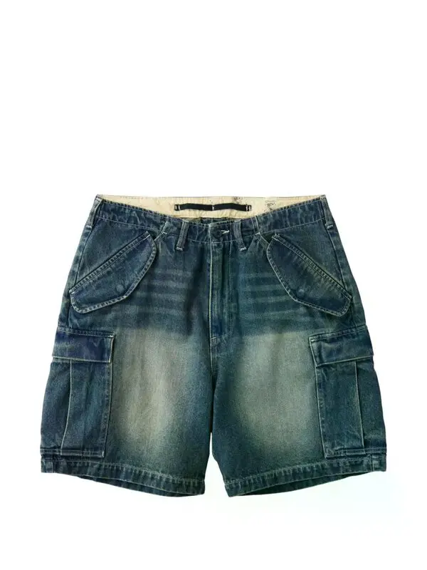 UNIVERSAL OVERALL Faded Effect Cargo Shorts