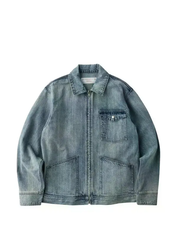 UNIVERSAL OVERALL Zip-up Denim Jacket