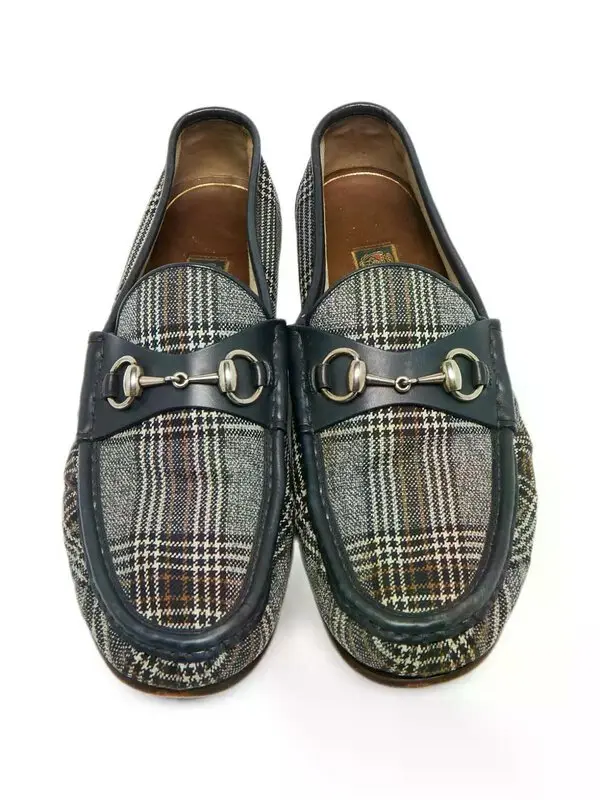 Gucci Horsebit Check Loafers