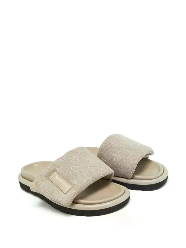 LOUIS VUITTON Monogram Canvas Slides
