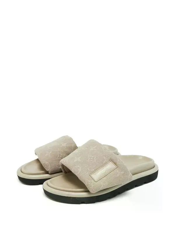 LOUIS VUITTON Monogram Canvas Slides