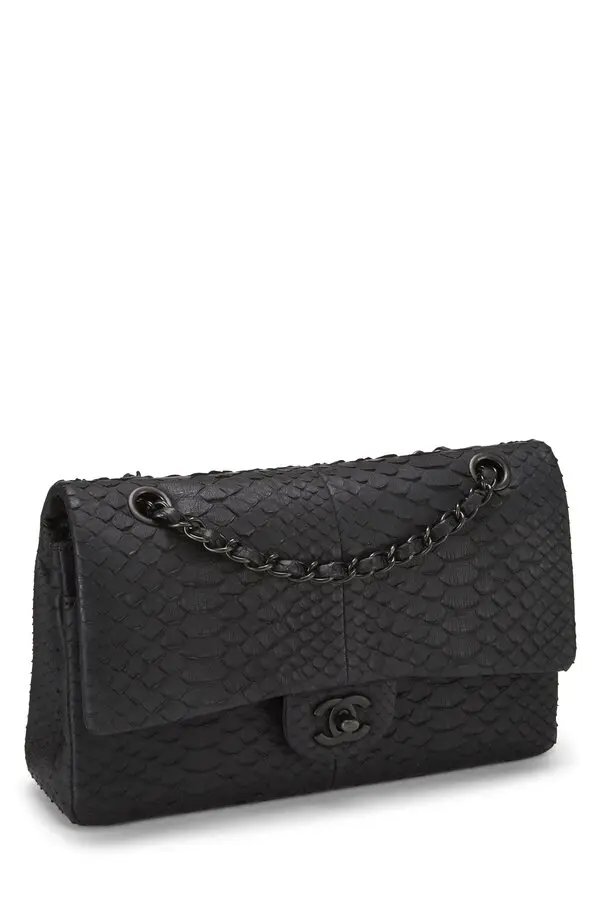 Chanel Python Classic Double Flap Medium