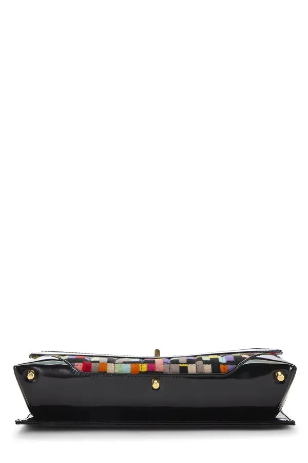 Chanel Multicolor Velour Mademoiselle Lock Shoulder Bag
