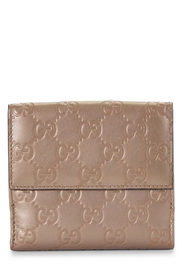 Gucci Ssima French Heart Compact Wallet
