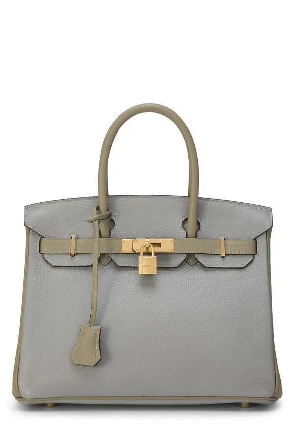Hermès Blue Glaicer & Sauge Epsom Horseshoe Birkin 30 - Multi