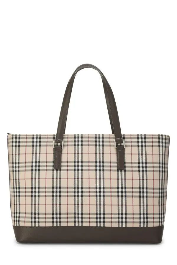 Burberry Jacquard Check Handbag