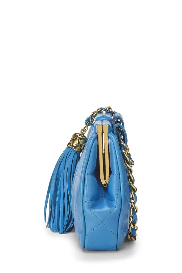 Chanel Quilted Lambskin Kiss Lock Waist Pouch