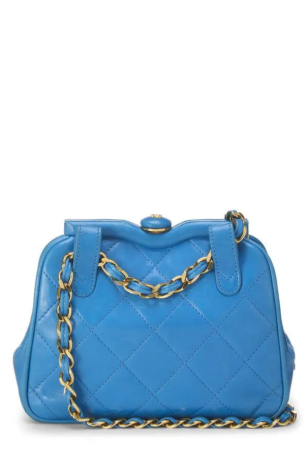 Chanel Quilted Lambskin Kiss Lock Waist Pouch