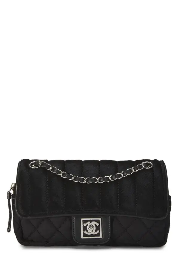 Chanel Sportline Half Flap Bag Small - Black