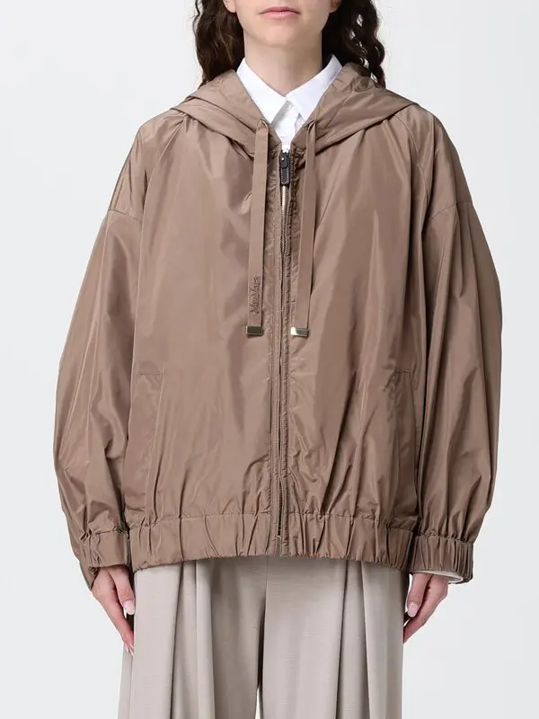 Max Mara Oversized Windbreaker Jacket - Brown