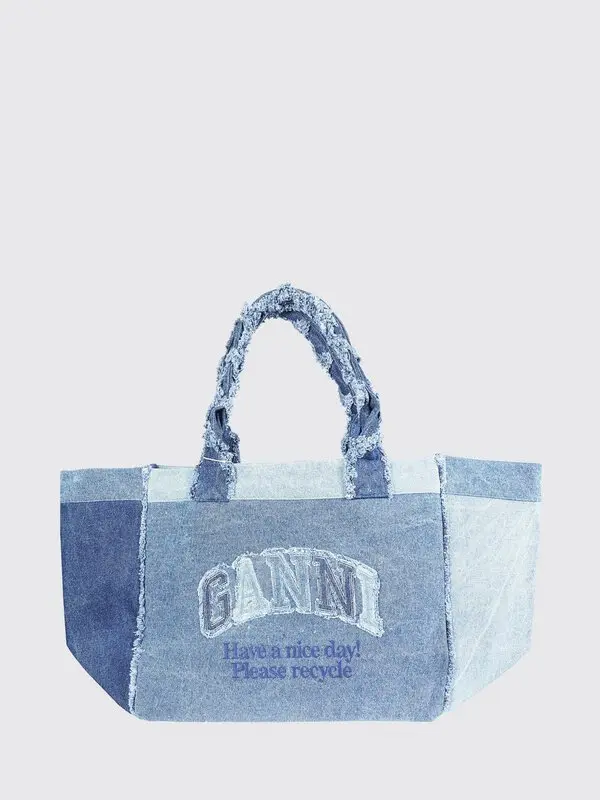 GANNI Tote Bag - Blue