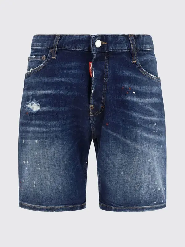 Dsquared2 Cotton Shorts - Navy