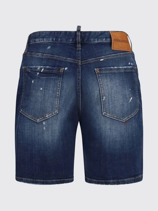 Dsquared2 Cotton Shorts - Navy