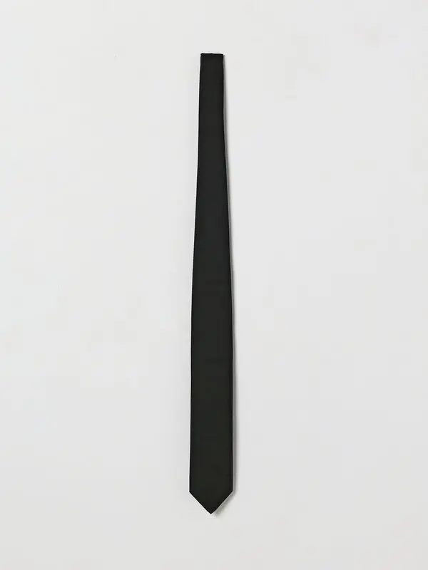 LARDINI Silk Tie - Black