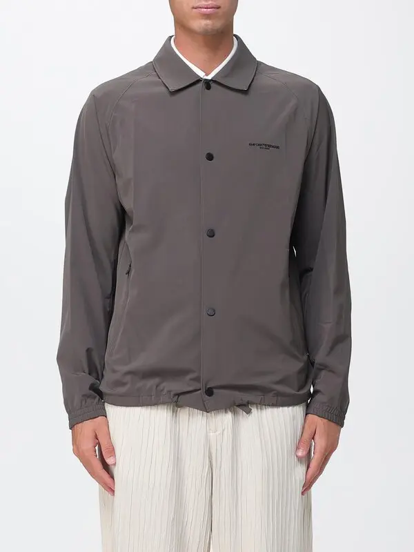 Emporio Armani Polyester & Viscose Blend Shirt Jacket