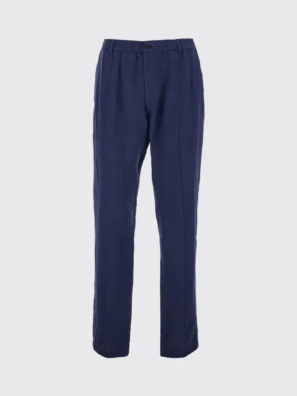 Emporio Armani Slim Fit Linen Trousers
