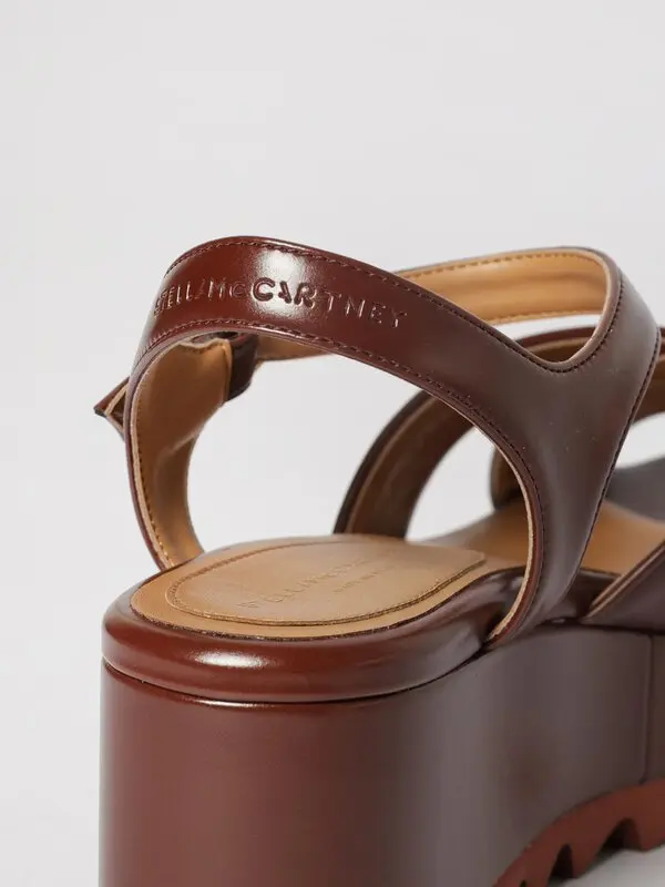 Stella McCartney Platform Wedge Sandals With Saw-edge Sole