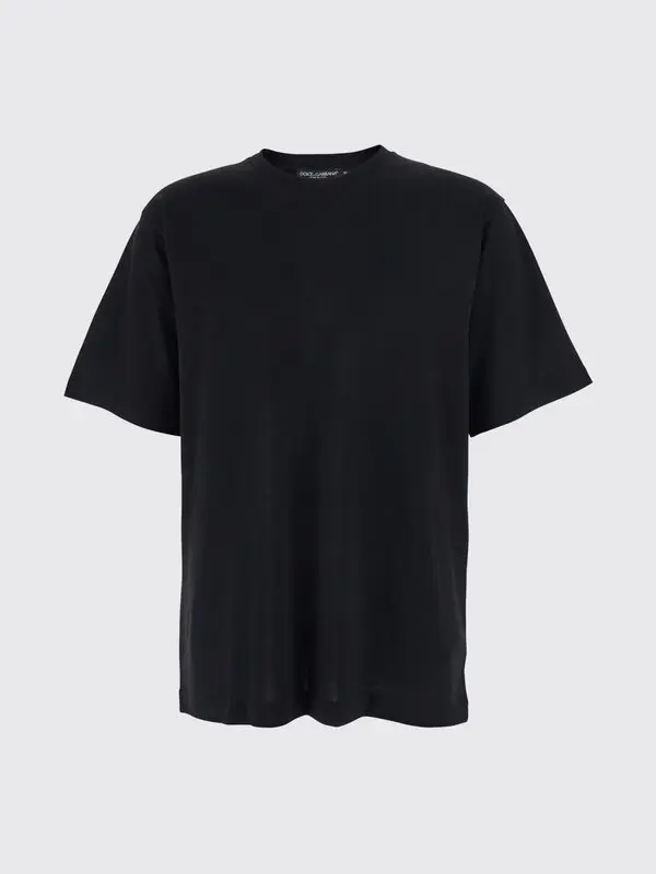 Dolce & Gabbana Cotton Short-sleeved T-shirt With Crew Neck