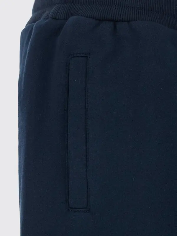 Dolce & Gabbana Cotton Jogging Shorts With Embroidered Logo - Blue