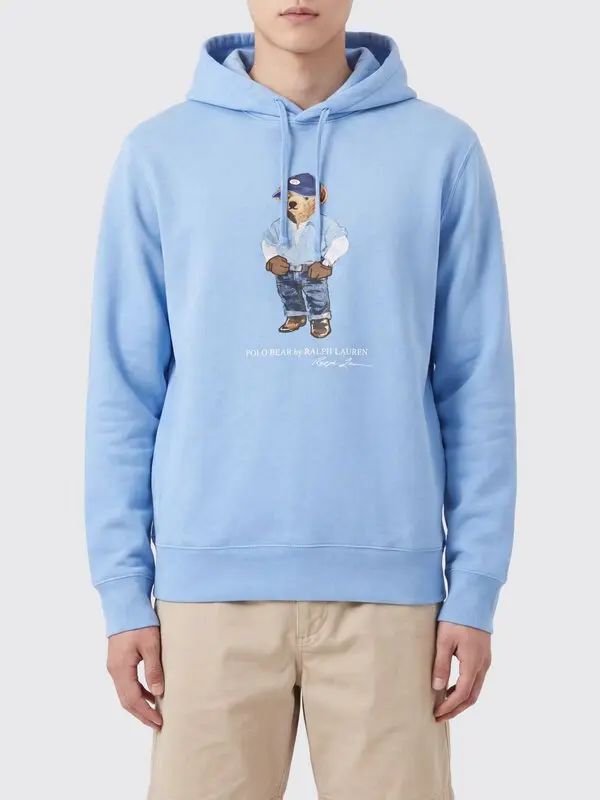 Polo Ralph Lauren Cotton Hoodie With Teddy Bear Print