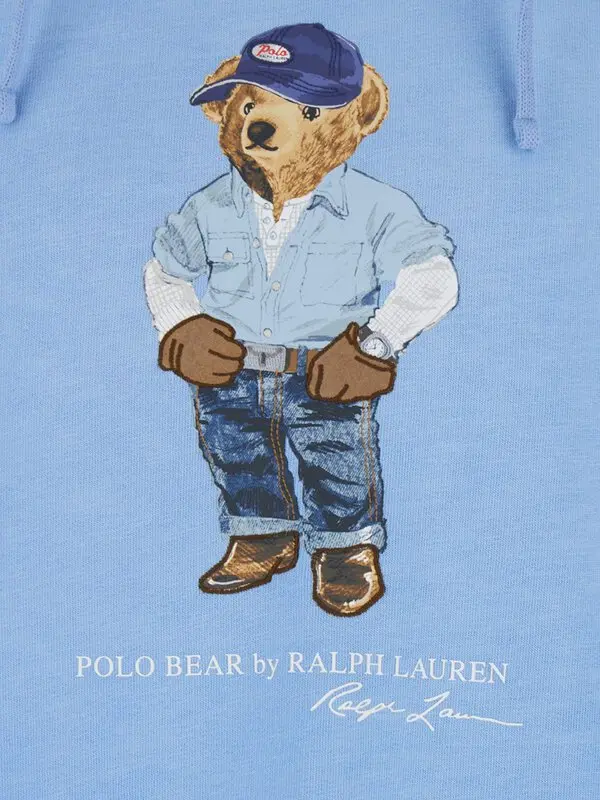 Polo Ralph Lauren Cotton Hoodie With Teddy Bear Print