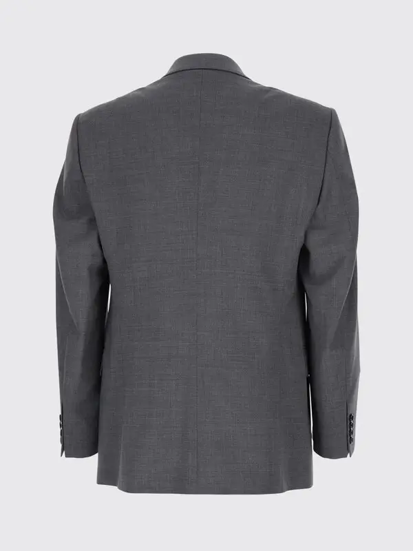 Emporio Armani Double-breasted Virgin Wool Blazer With Peak Lapels