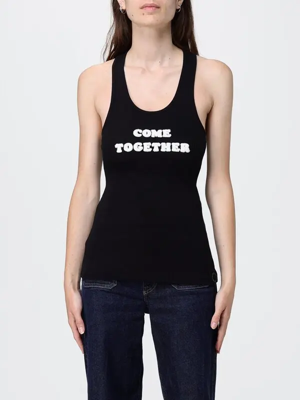 Stella McCartney Cotton Tank Top With Slogan Print