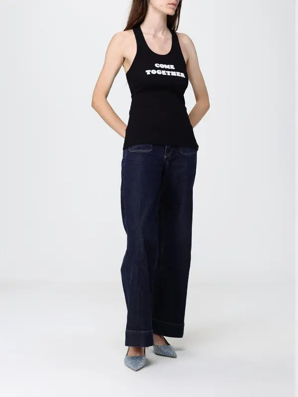 Stella McCartney Cotton Tank Top With Slogan Print