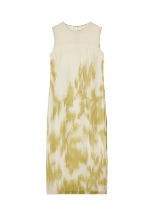 Whistles Sleeveless Round Neck Midi Dress