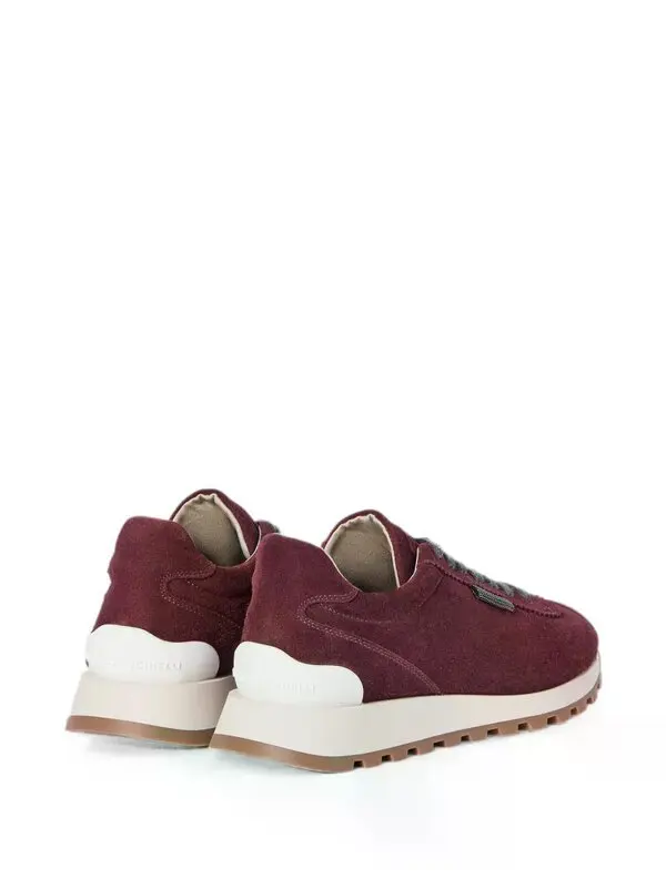 Brunello Cucinelli Suede Runners With Monili Detail