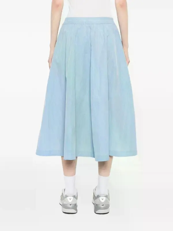 AGNES B. Ribstop Midi Skirt