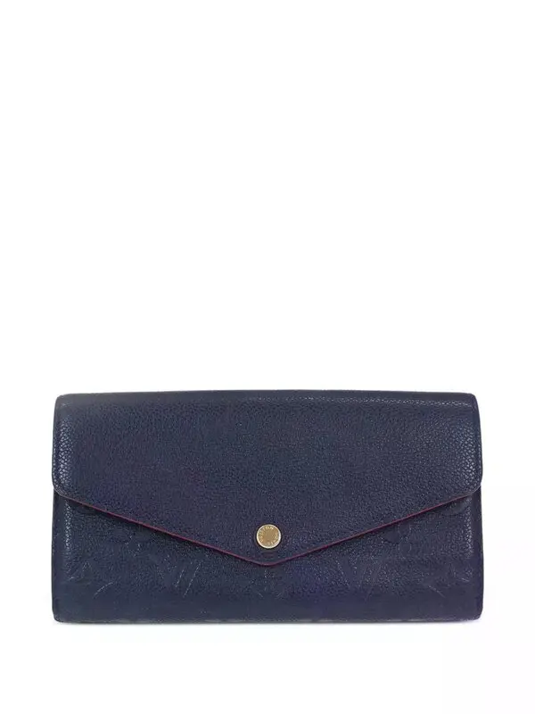 LOUIS VUITTON 2019 Empreinte Portefeuille Sarah Wallet - Blue