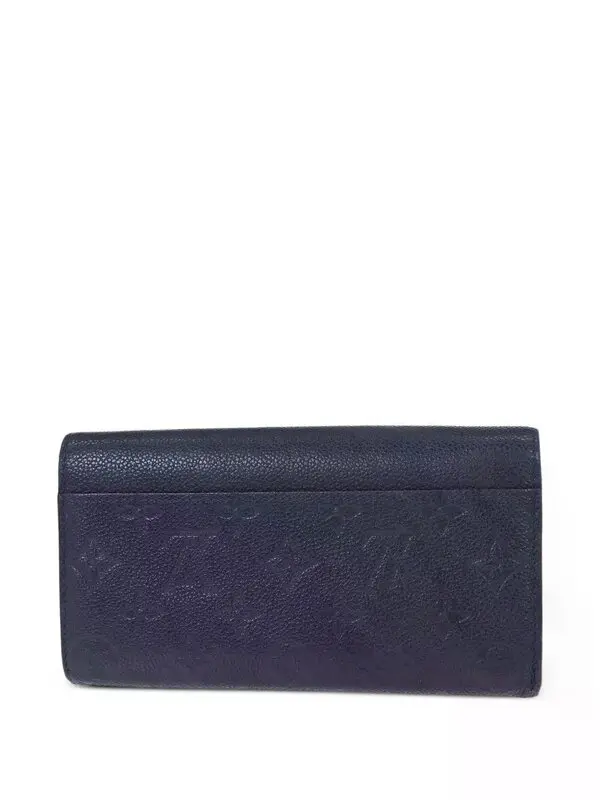 LOUIS VUITTON 2019 Empreinte Portefeuille Sarah Wallet - Blue
