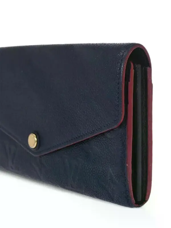 LOUIS VUITTON 2019 Empreinte Portefeuille Sarah Wallet - Blue