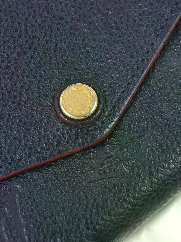 LOUIS VUITTON 2019 Empreinte Portefeuille Sarah Wallet - Blue