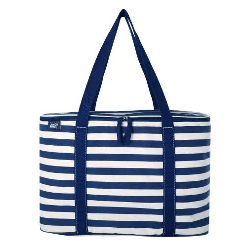 LANDS' END Rectangular Large Cooler Bag Insulated 8 Gal - Navy