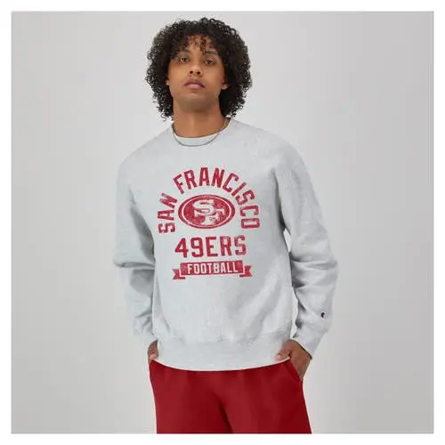 Champion San Francisco 49ers Reverse Weave Fleece Pullover Sweatshirt